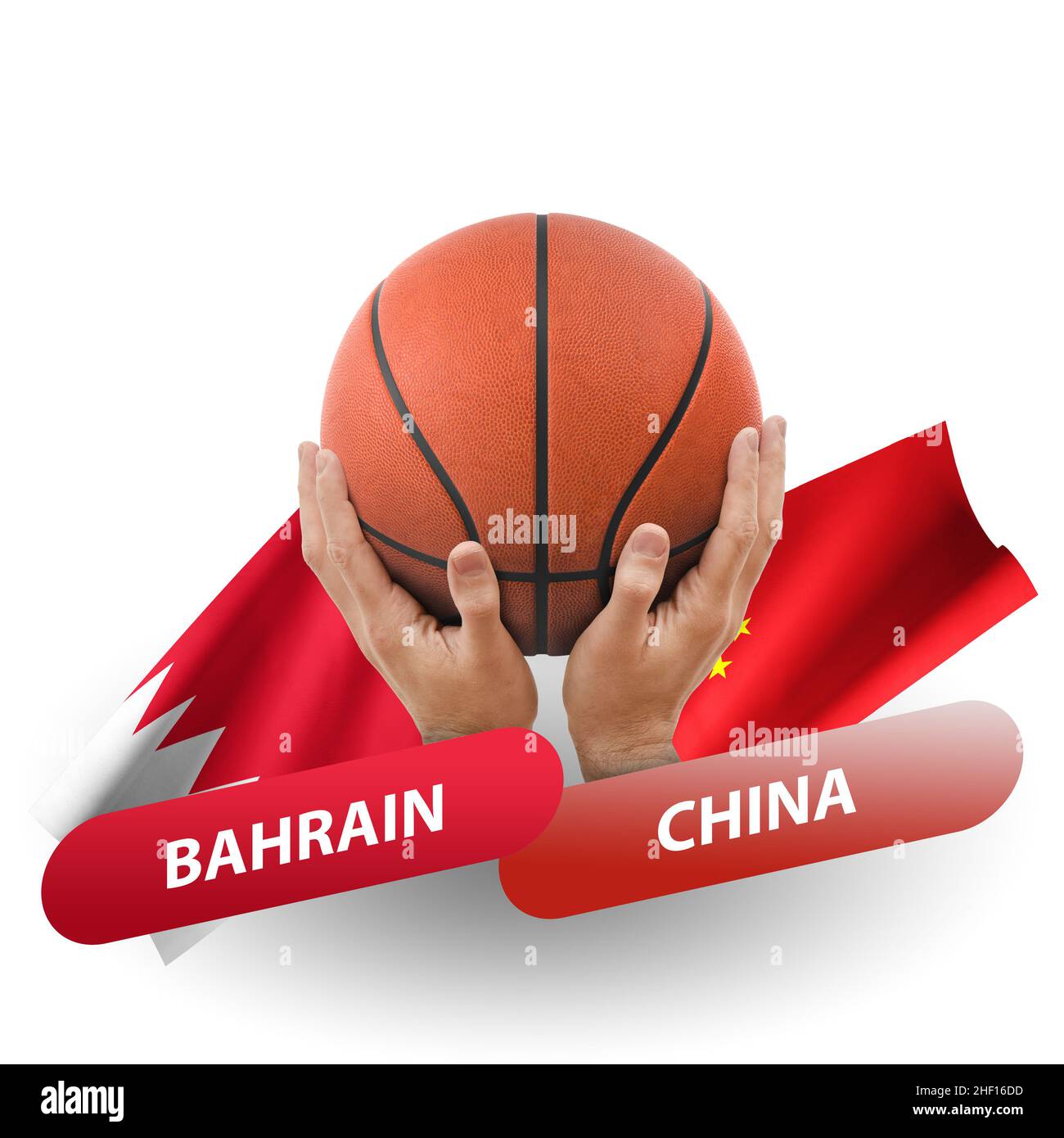 Basketball competition match, national teams bahrain vs china Stock ...