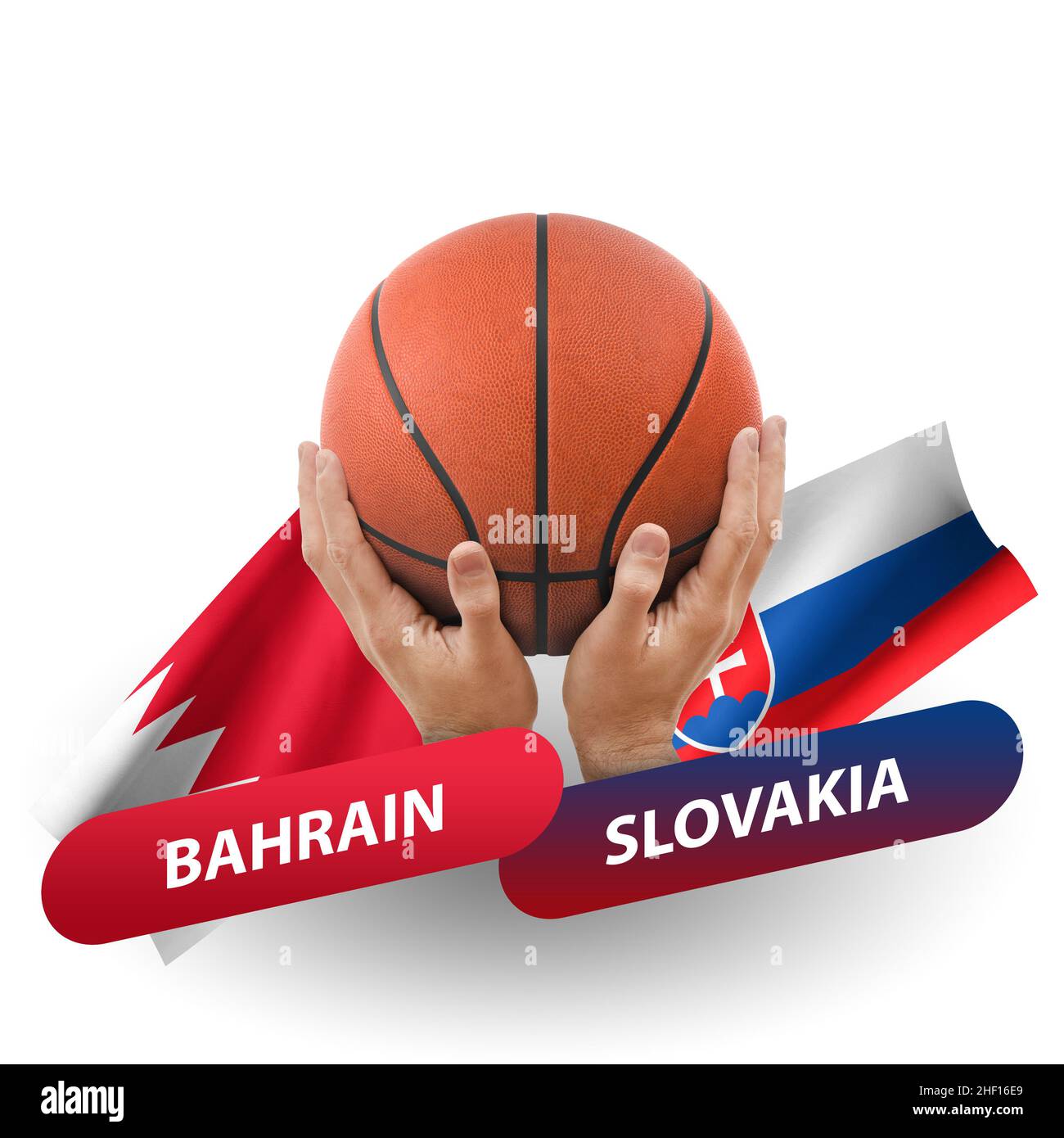 Basketball competition match, national teams bahrain vs slovakia Stock ...