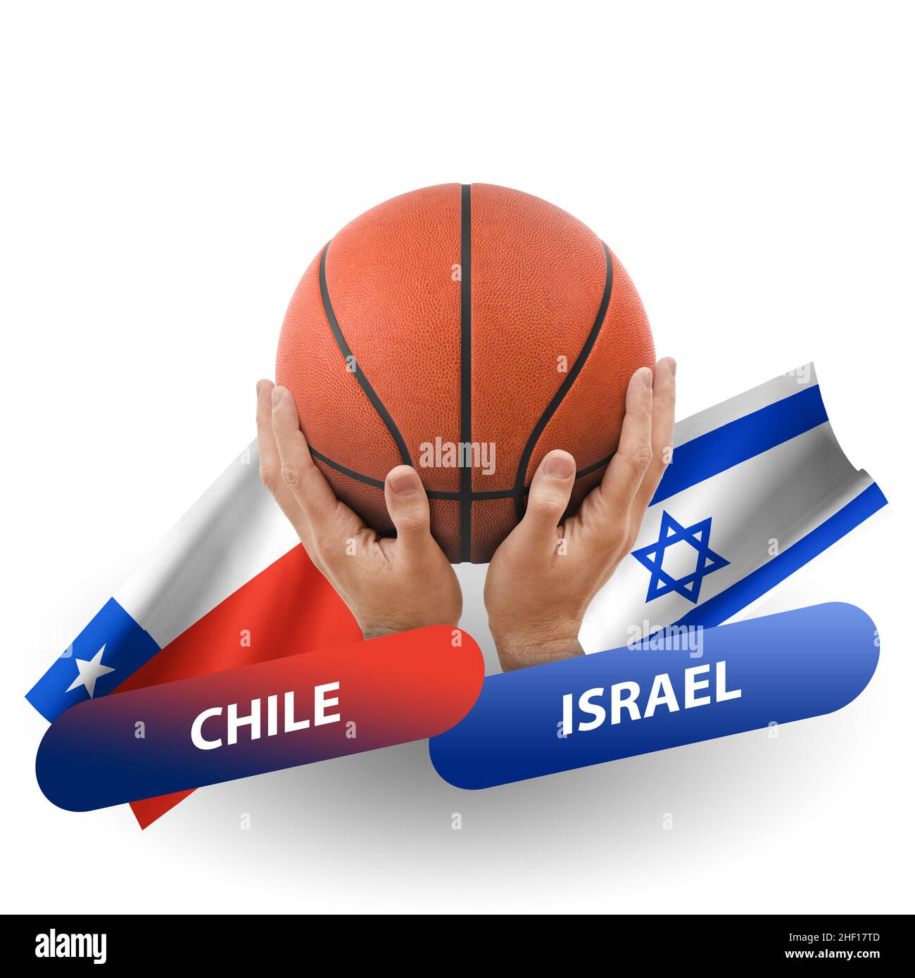 Basketball competition match, national teams chile vs israel Stock ...
