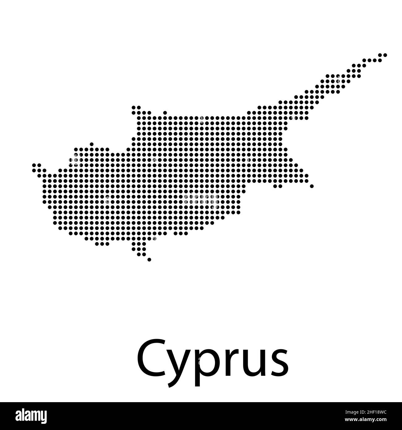 Cyprus Vector map. High detailed. vector illustration Stock Vector ...