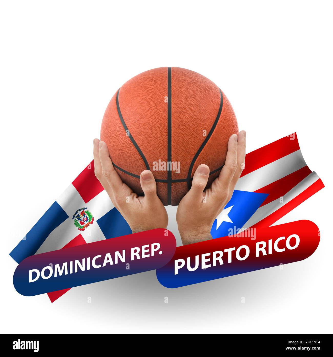Dominican republic puerto rico flag hi-res stock photography and images ...
