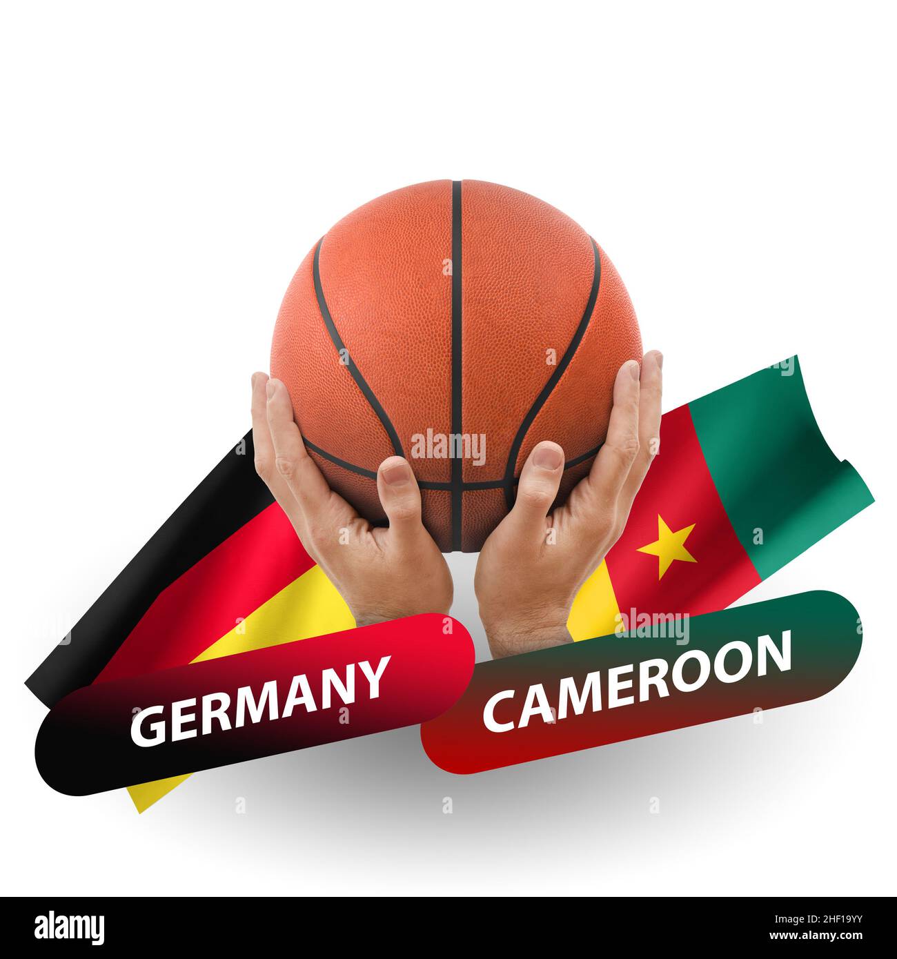 Basketball competition match, national teams germany vs cameroon Stock ...