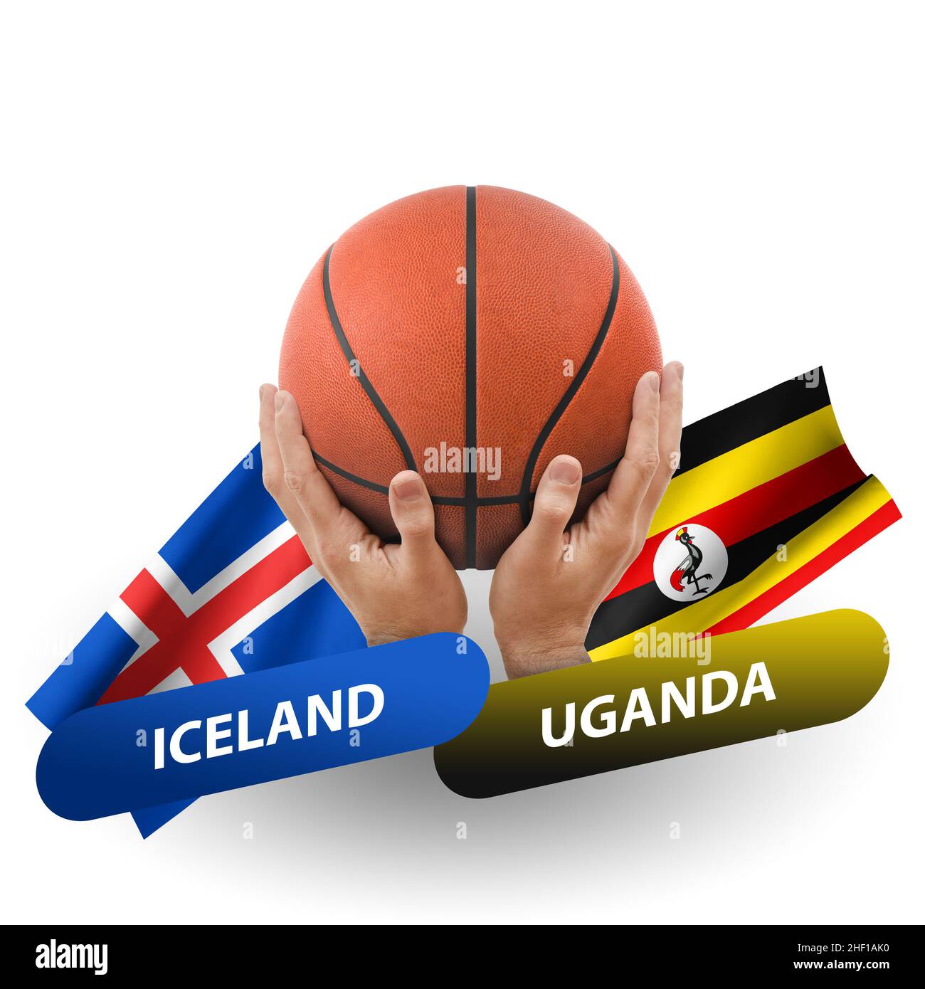 Iceland uganda flag hi-res stock photography and images - Alamy