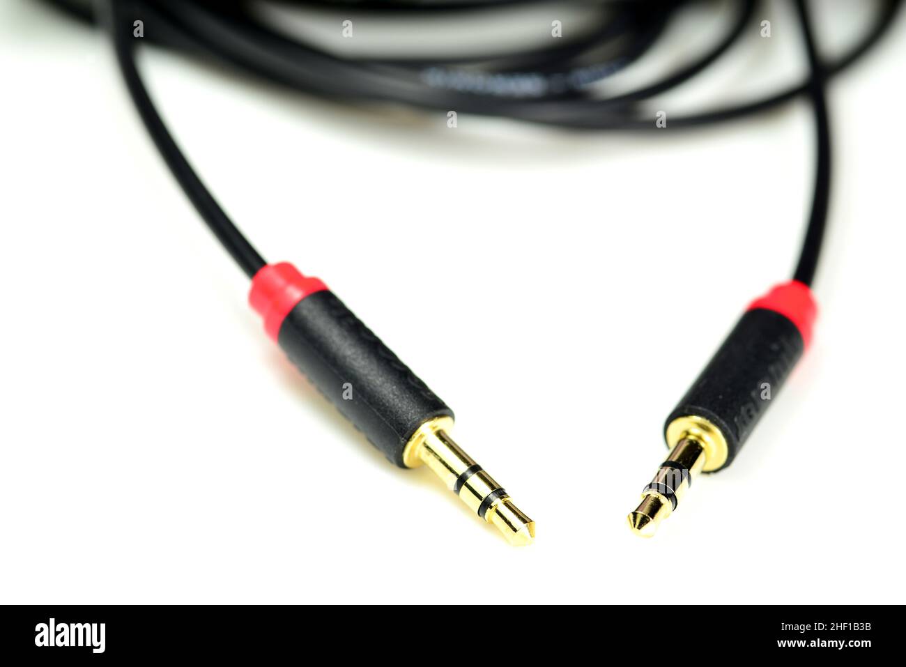 3,5 mm phone connector in a closeup Stock Photo - Alamy