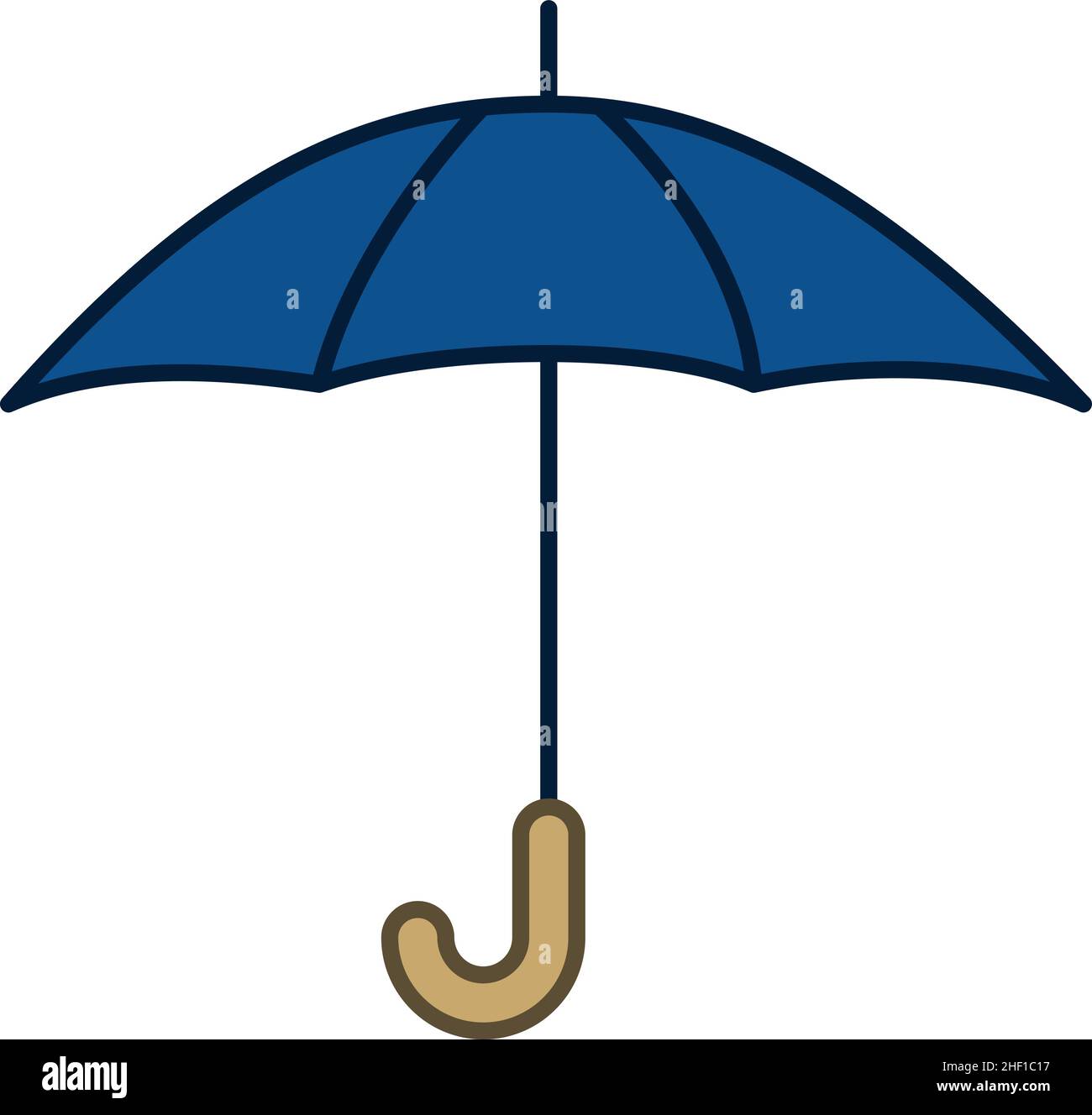 Umbrella Spring Filled Outline Icon Vector Stock Vector Image & Art - Alamy