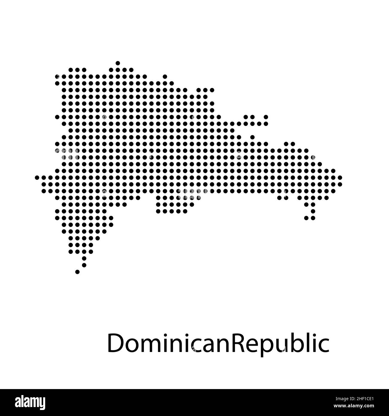 Map of Dominican Republic vector illustration Stock Vector Image & Art ...