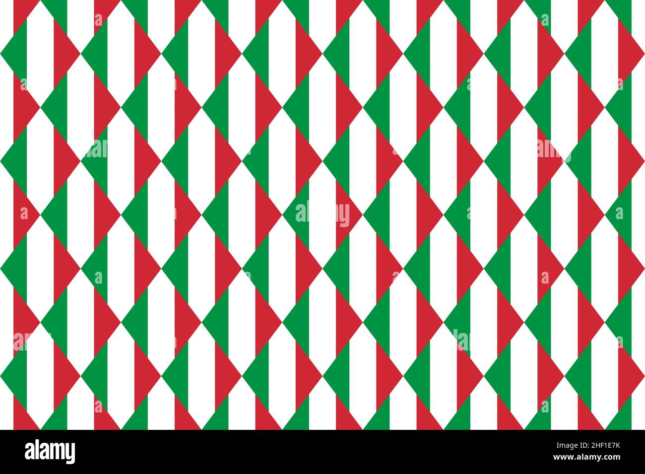 Geometric pattern in the colors of the national flag of Italy. The ...