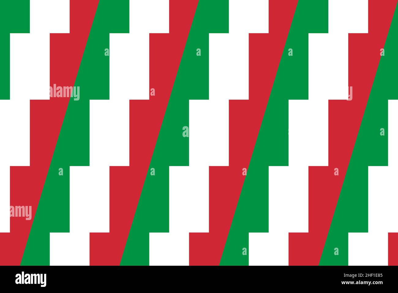 Geometric pattern in the colors of the national flag of Italy. The ...