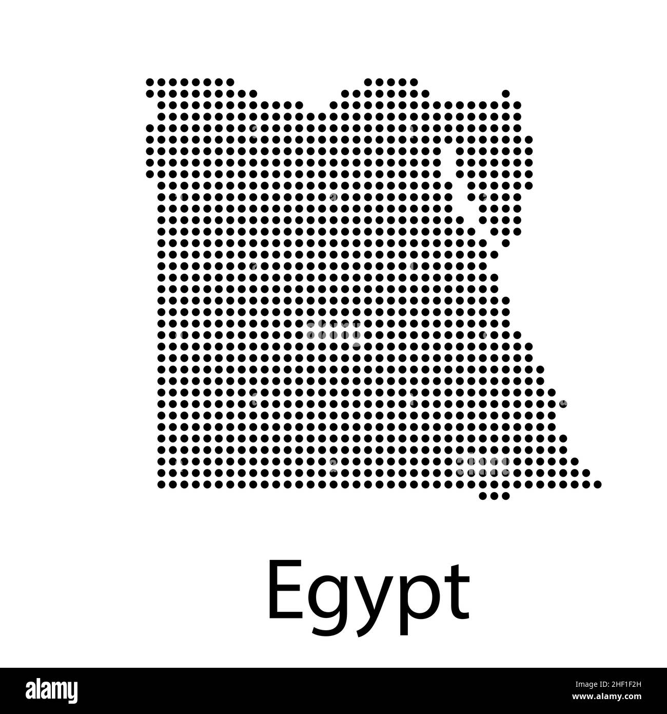 High detailed vector map - Egypt vector illustration Stock Vector Image ...