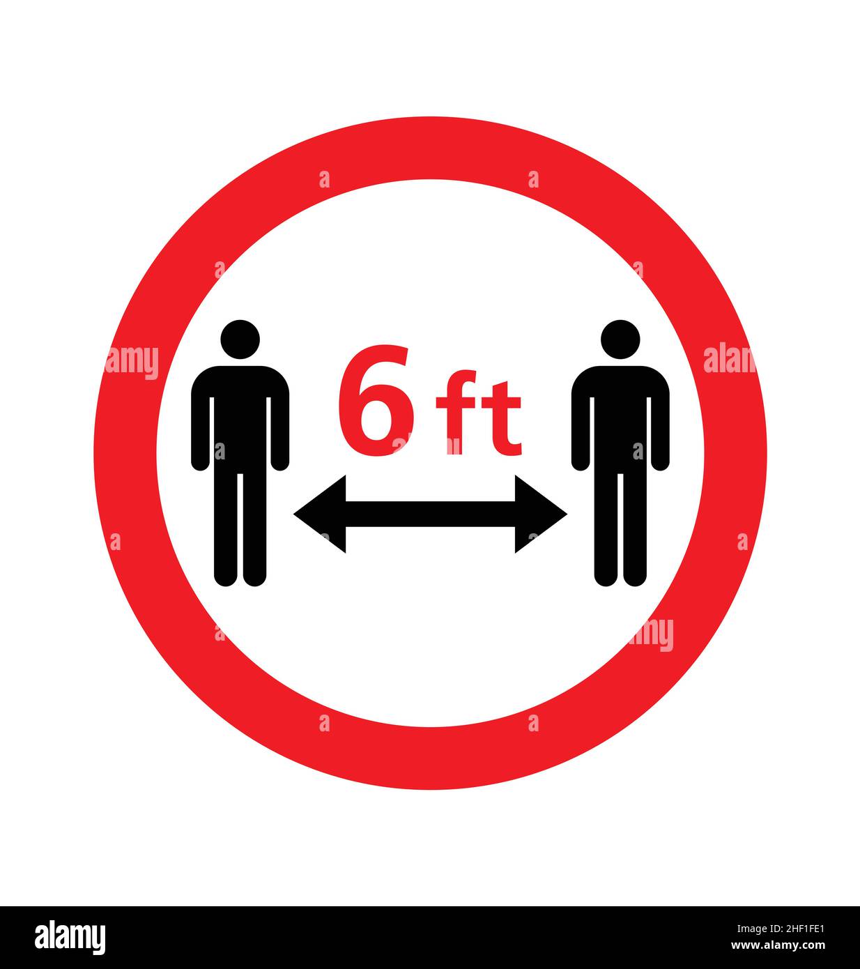 Maintain distance 6 feet ft sign covid19 covid 19 coronavirus social ...