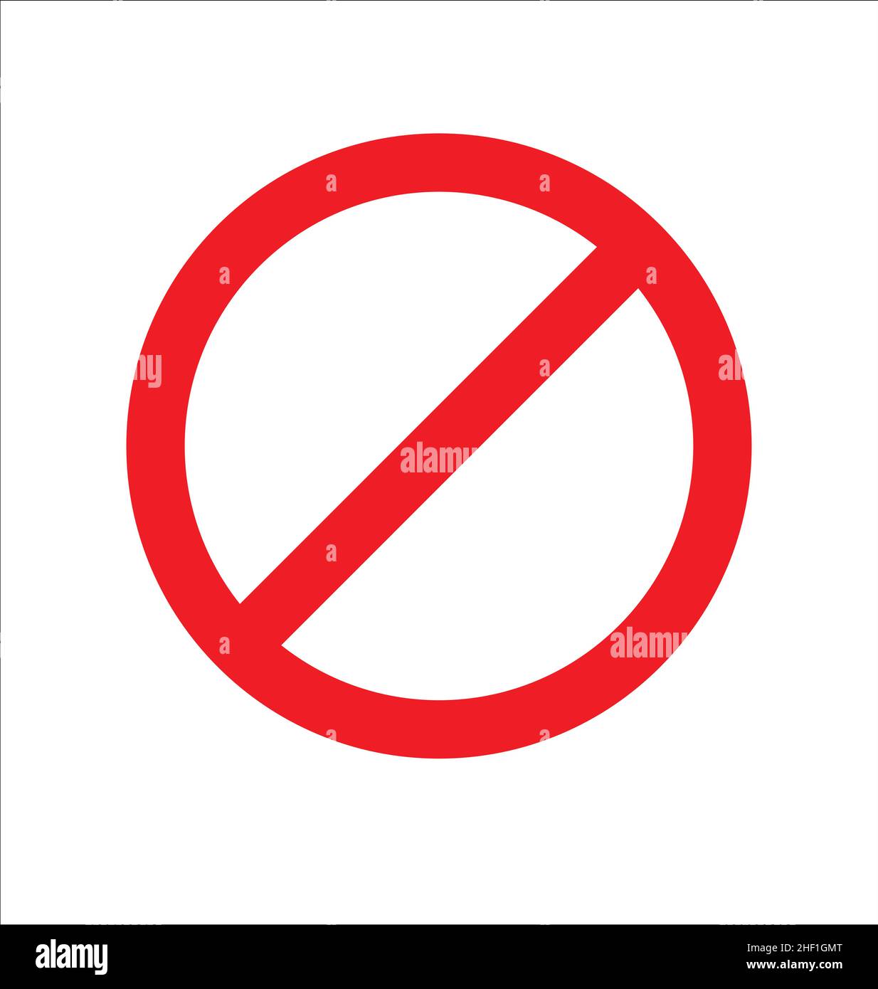 simple no blank symbol not allowed ban restricted vector isolated on ...