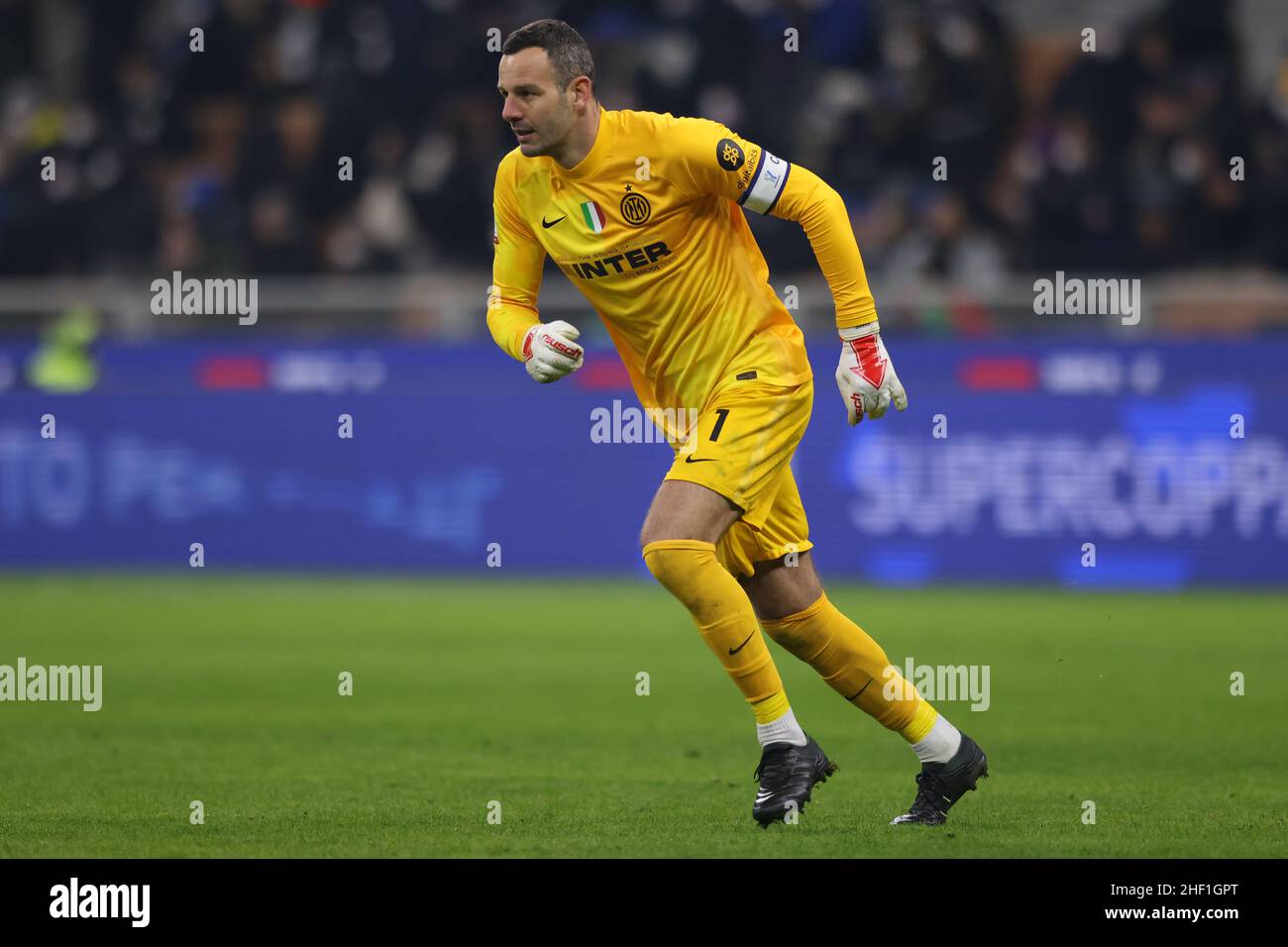 Milan, Italy, 12th January 2022. Samir Handanovic of FC Internazionale ...