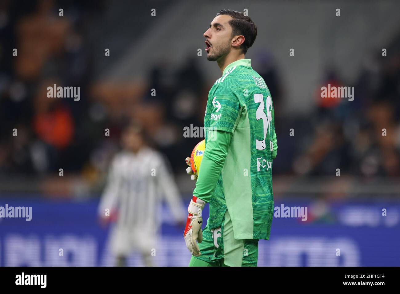 Milan, Italy, 12th January 2022. Mattia Perin of Juventus reacts during ...