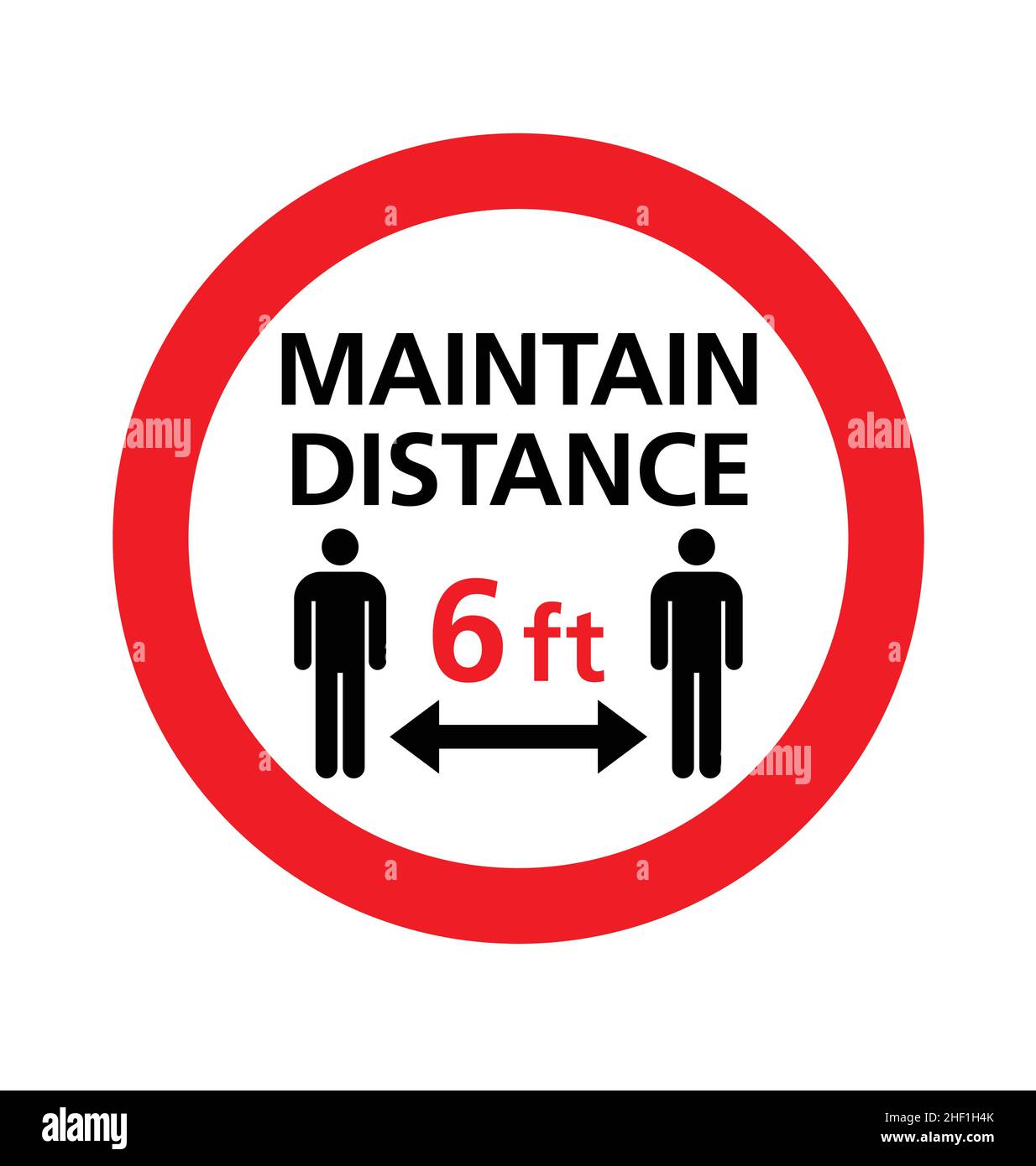 Maintain distance Stock Vector Images - Alamy