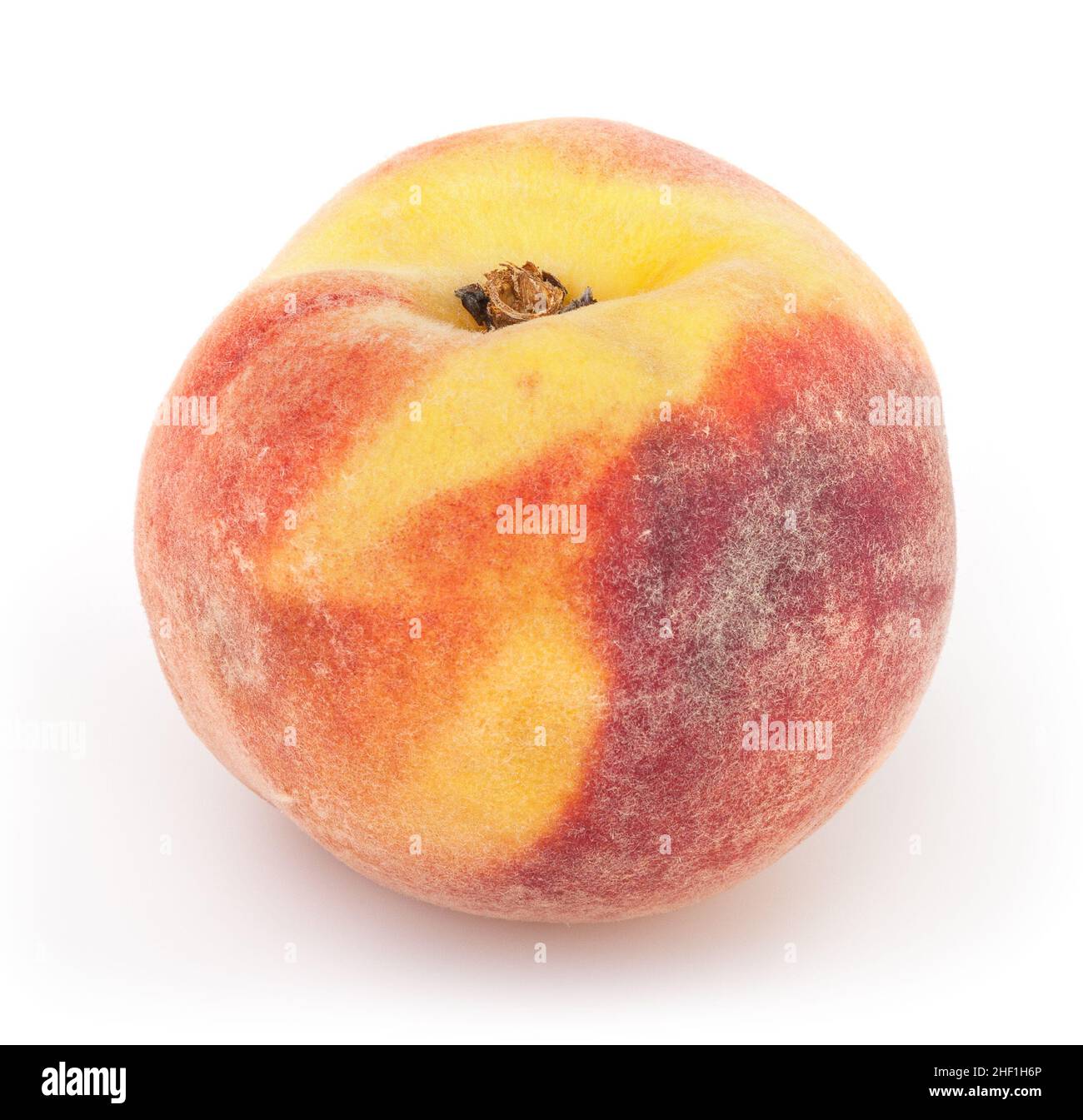 Peach isolated on white background with clipping path Stock Photo - Alamy