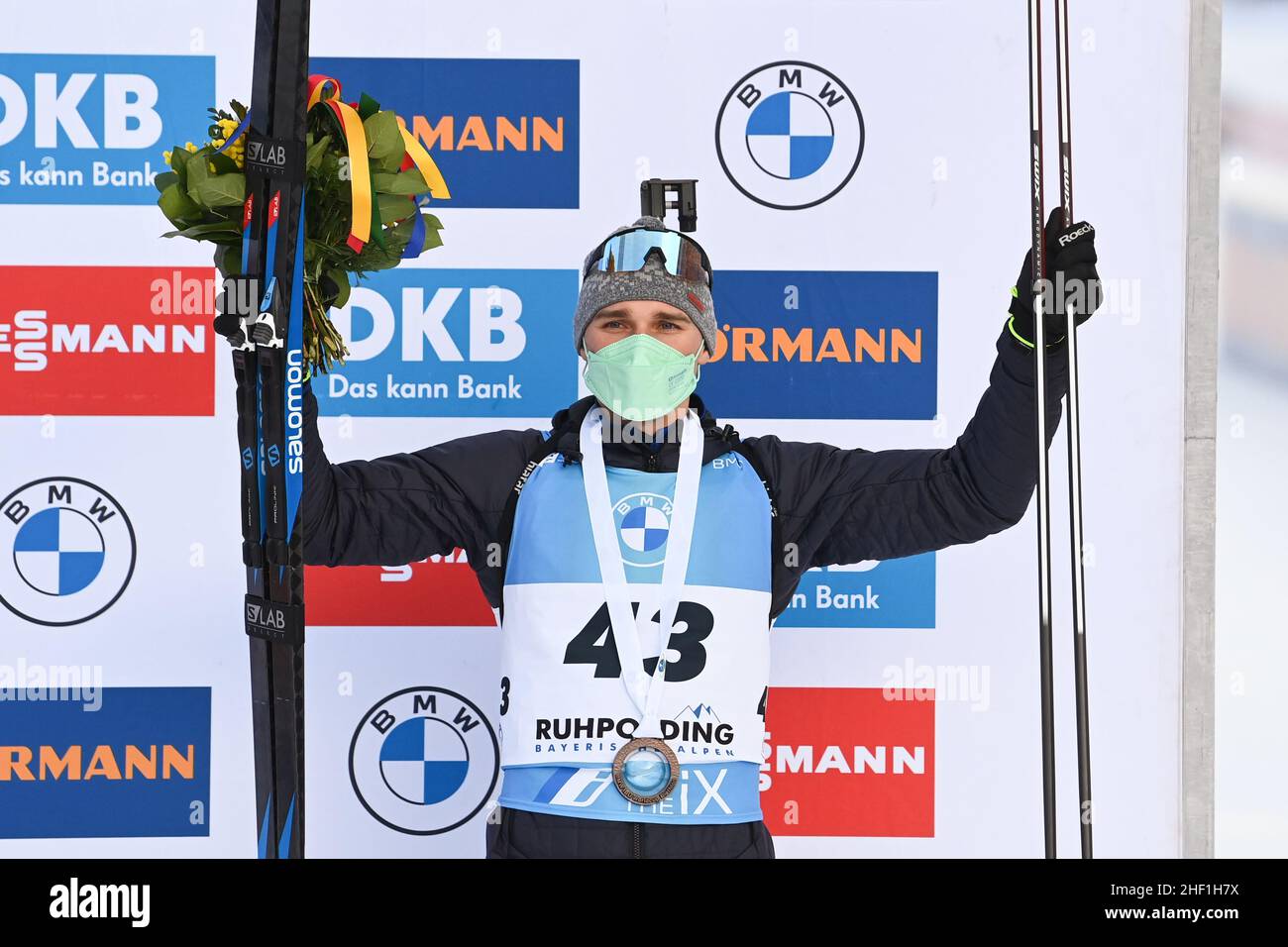 Ruhpolding, Germany. 13th Jan, 2022. Biathlon: World Cup - Sprint 10 km ...