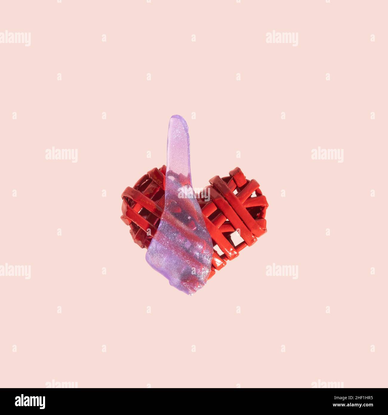 Slime heart hi-res stock photography and images - Alamy