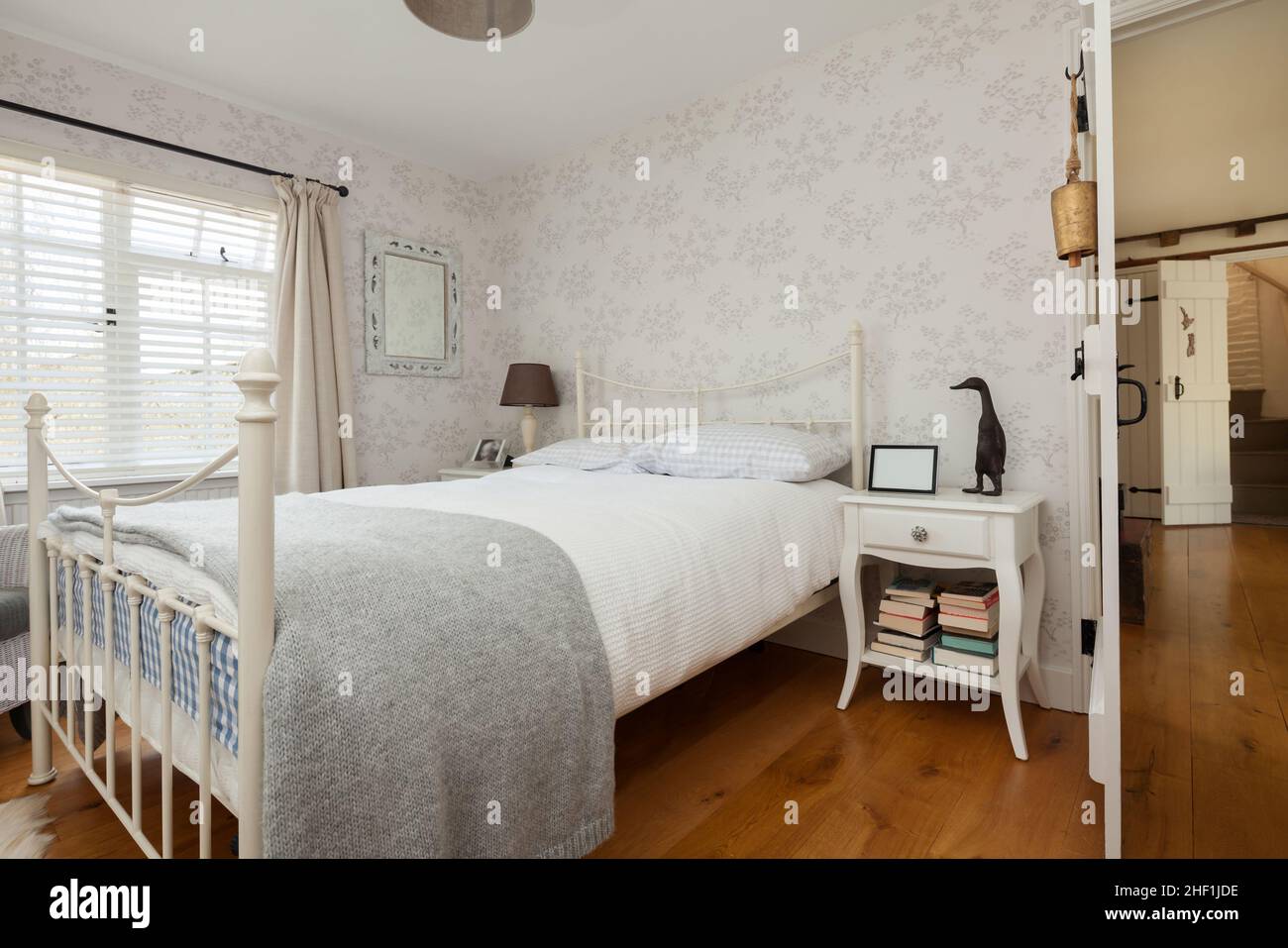 Chilton Street, Suffolk - 20 April 2018: Traditionally decorated ...