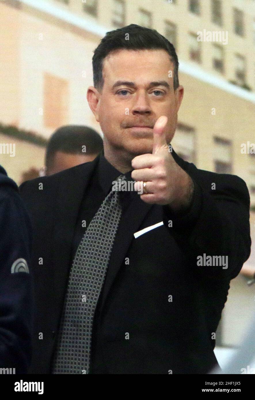 NEW YORK, NY- JANUARY 13: Carson Daly on the set of NBC's Today in New ...