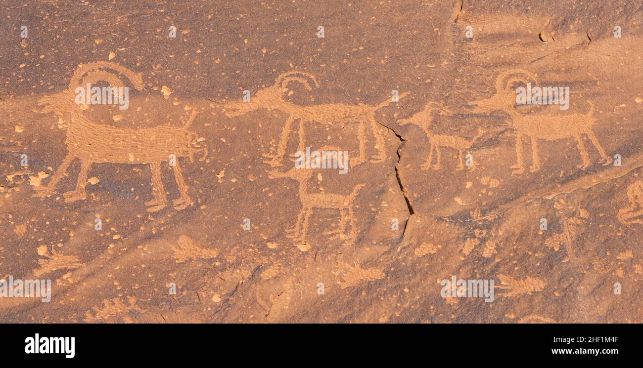 Rock Art of the Sand Island Petroglyph Panel near the San Juan River in ...