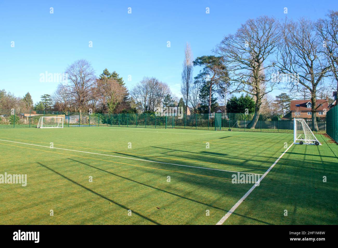 Astro turf sports field Stock Photo - Alamy