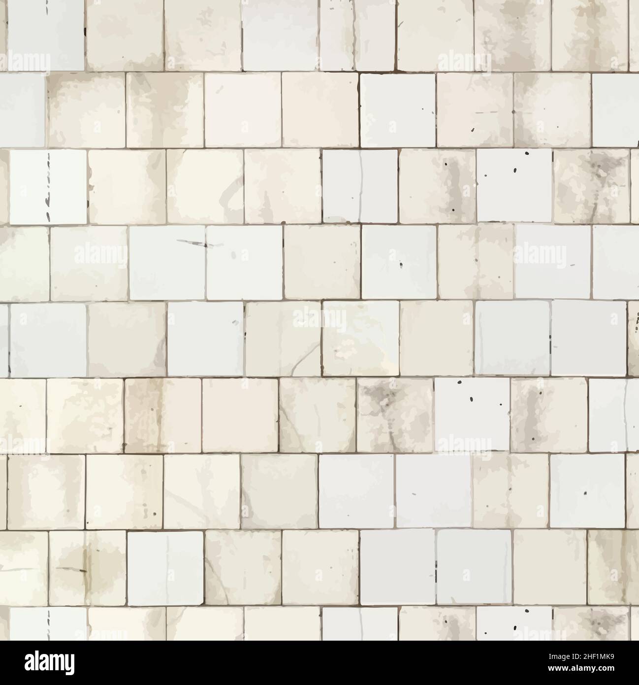 realistic grunge tiled subway wall background photoreal vector ...