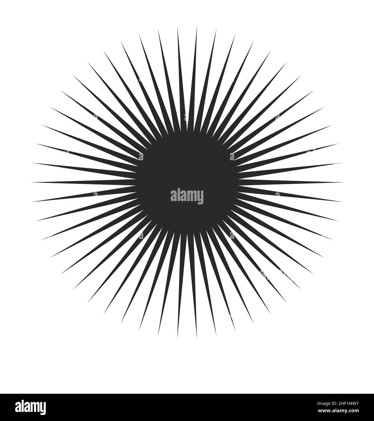 sunburst starburst design graphic element 50 point star vector isolated on white background ...