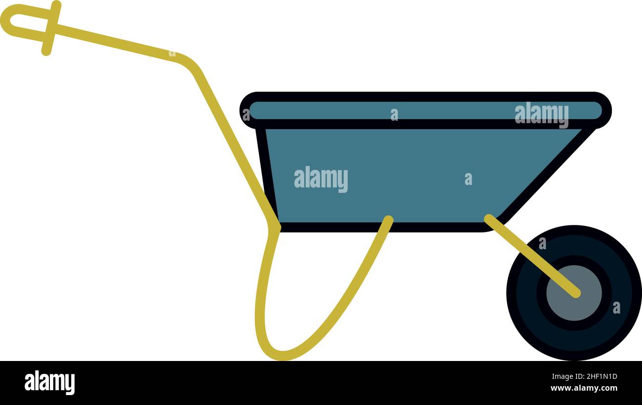 Wheelbarrow tool rural agriculture Cut Out Stock Images & Pictures - Alamy