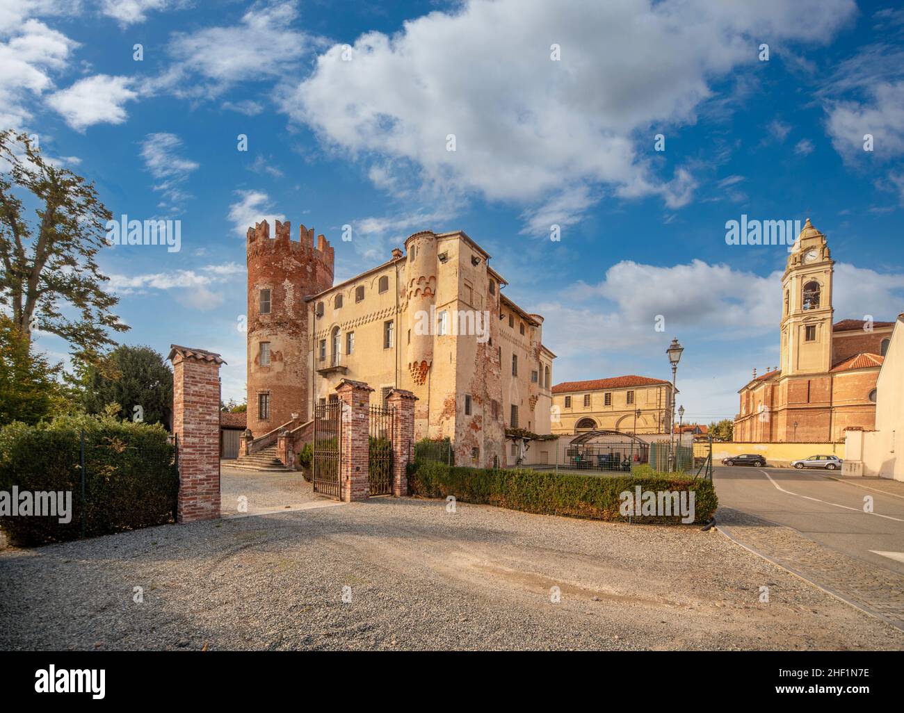 Monasterolo di Savigliano, Cuneo, Italy - October 8, 2021: Castello dei ...
