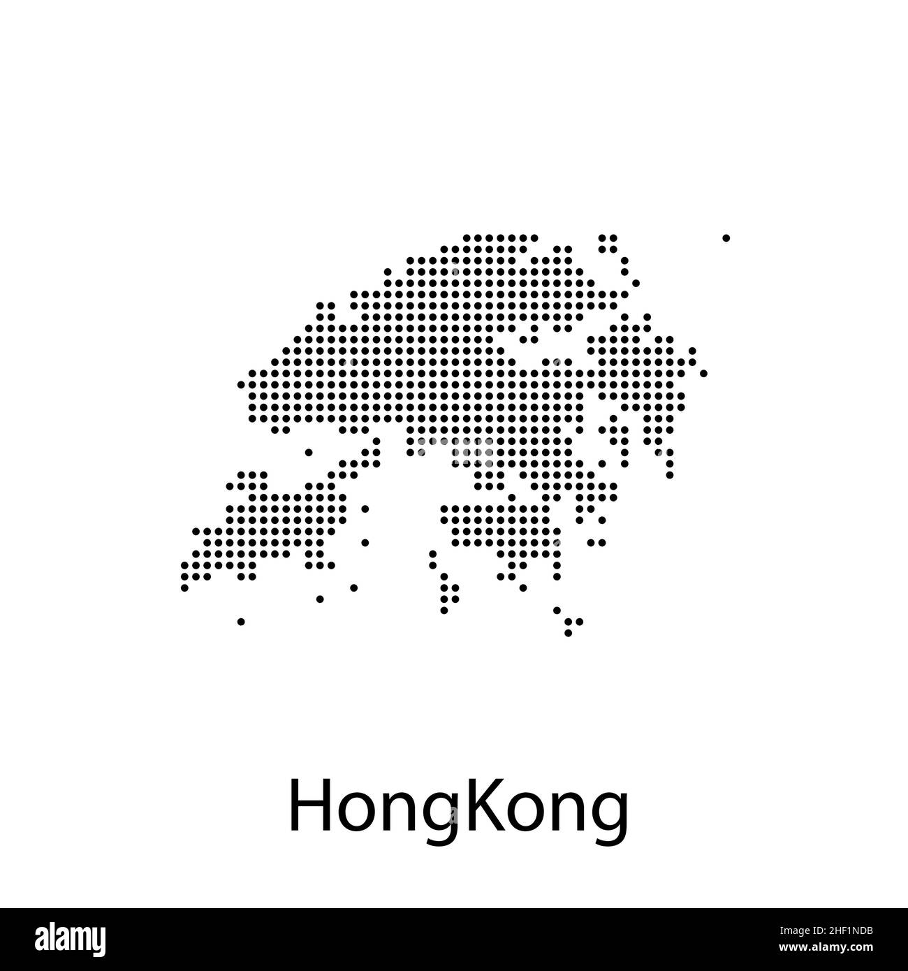 map of Hong Kong. map concept vector illustration Stock Vector Image ...