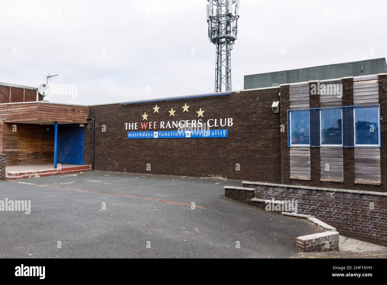 The Wee Rangers Club, Edmiston Drive, Glasgow, Scotland, UK Stock Photo ...