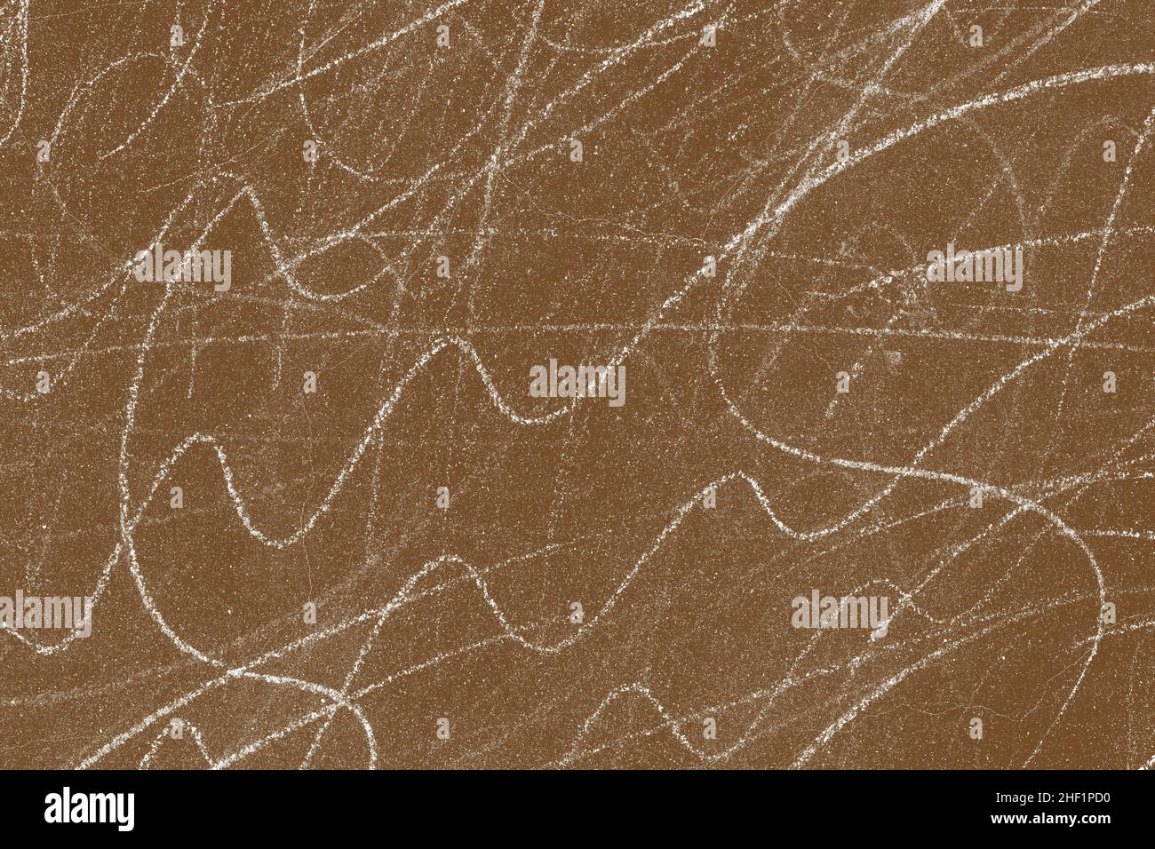 Brown painted old concrete wall surface with white scratches for ...