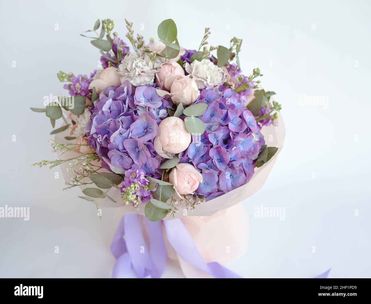 Modern stylish design flower bouquet. Holiday, celebration, florist ...