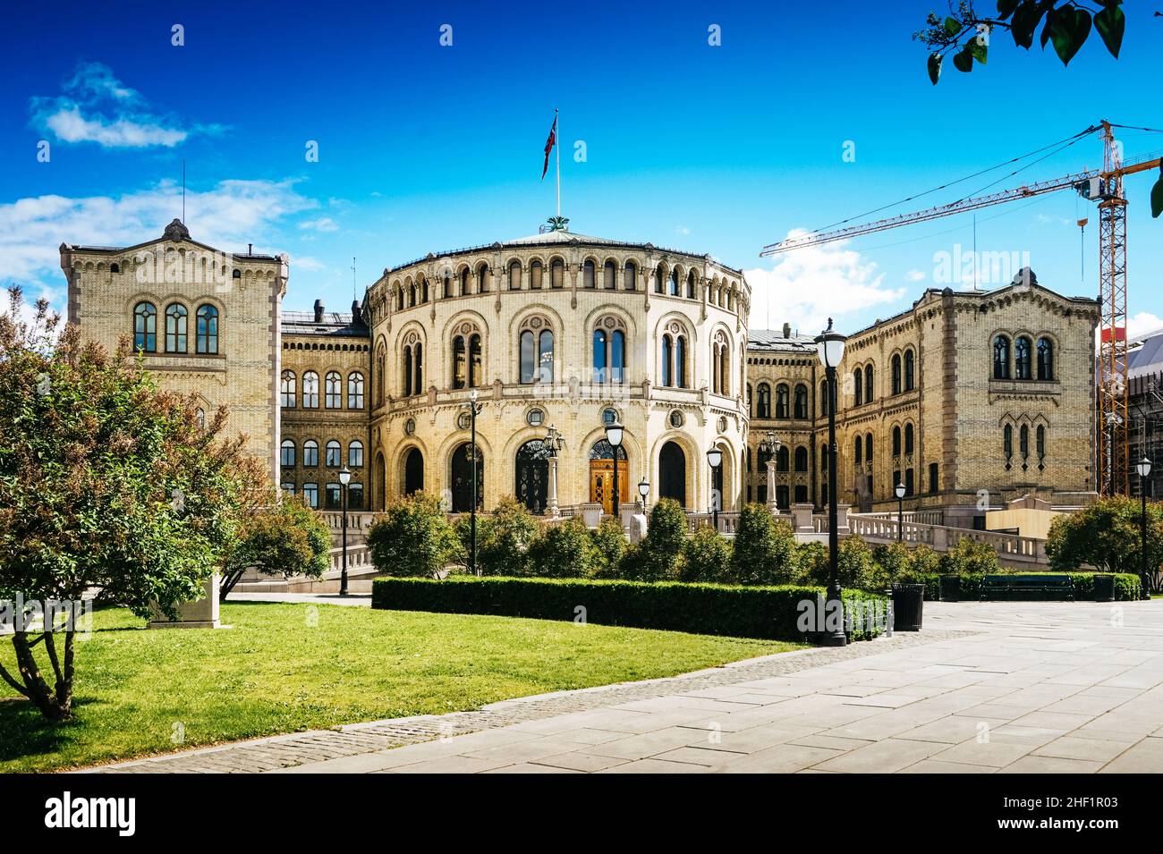 Building of parliament, Oslo, Norway Stock Photo - Alamy