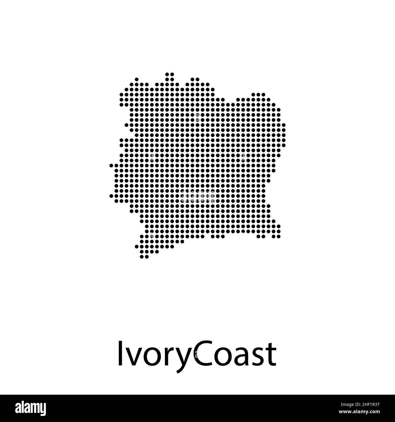 Ivory Coast Map Flag Stock Vector Image And Art Alamy