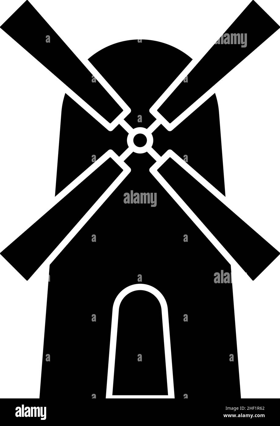 Windmill design background Black and White Stock Photos & Images - Alamy