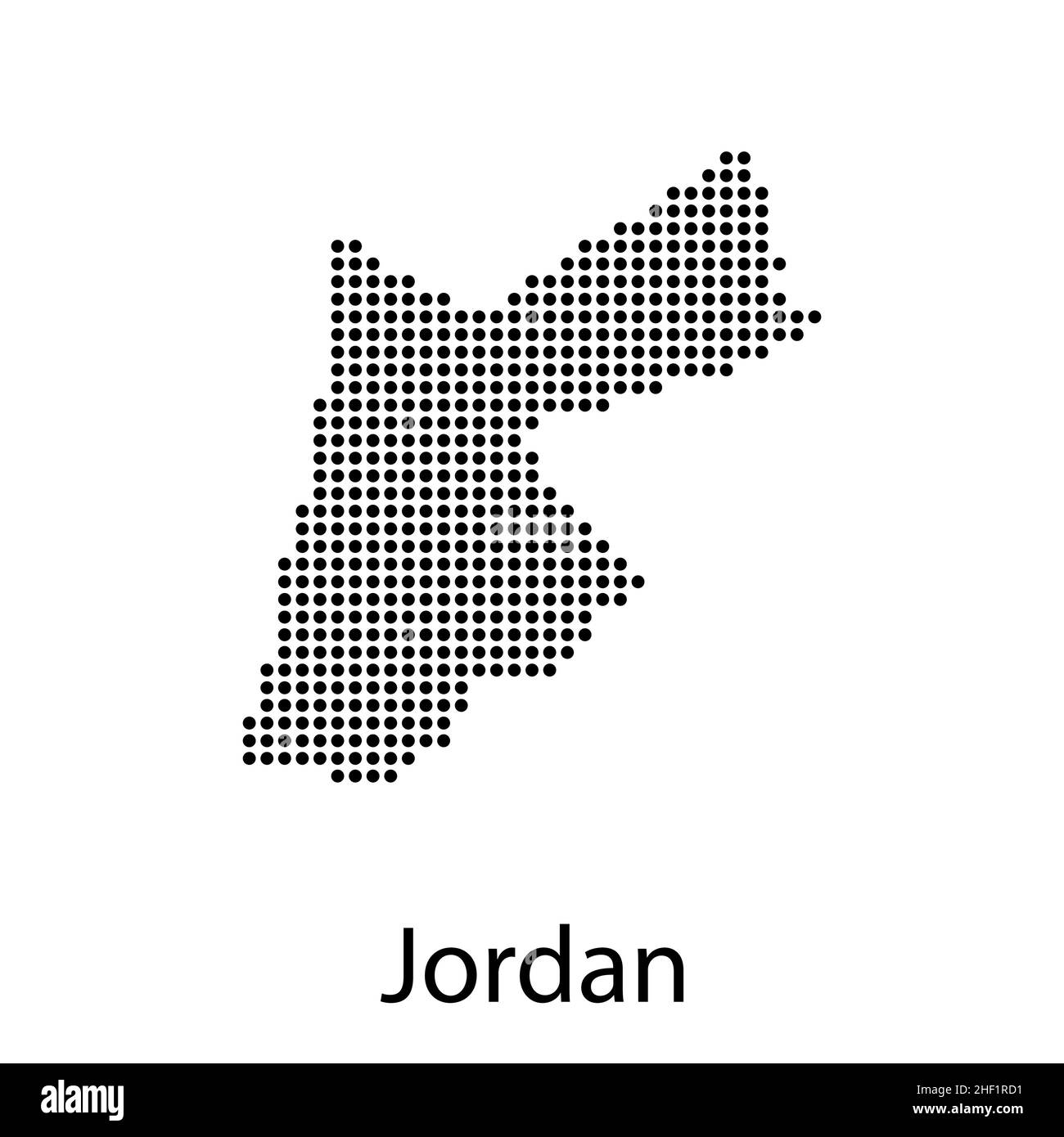 A Solid and Mosaic Map of Jordan Stock Vector Image & Art - Alamy