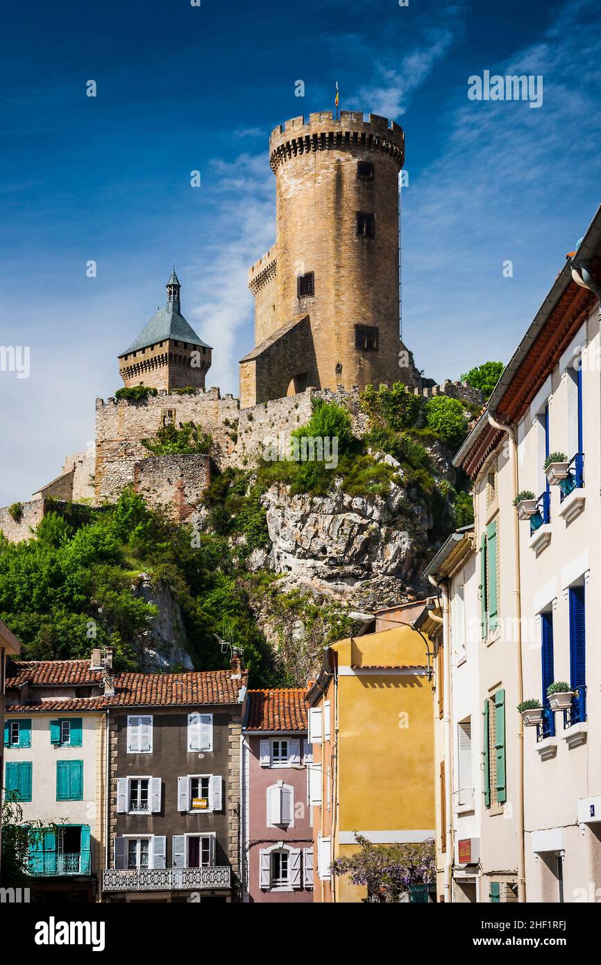 Foix castle, France Stock Photo - Alamy