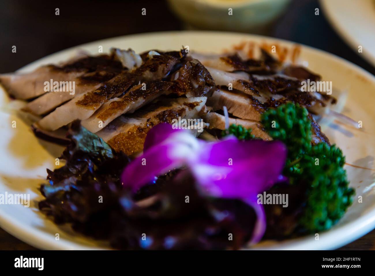 Taiwanese mountain boar pork with vegetables Stock Photo - Alamy