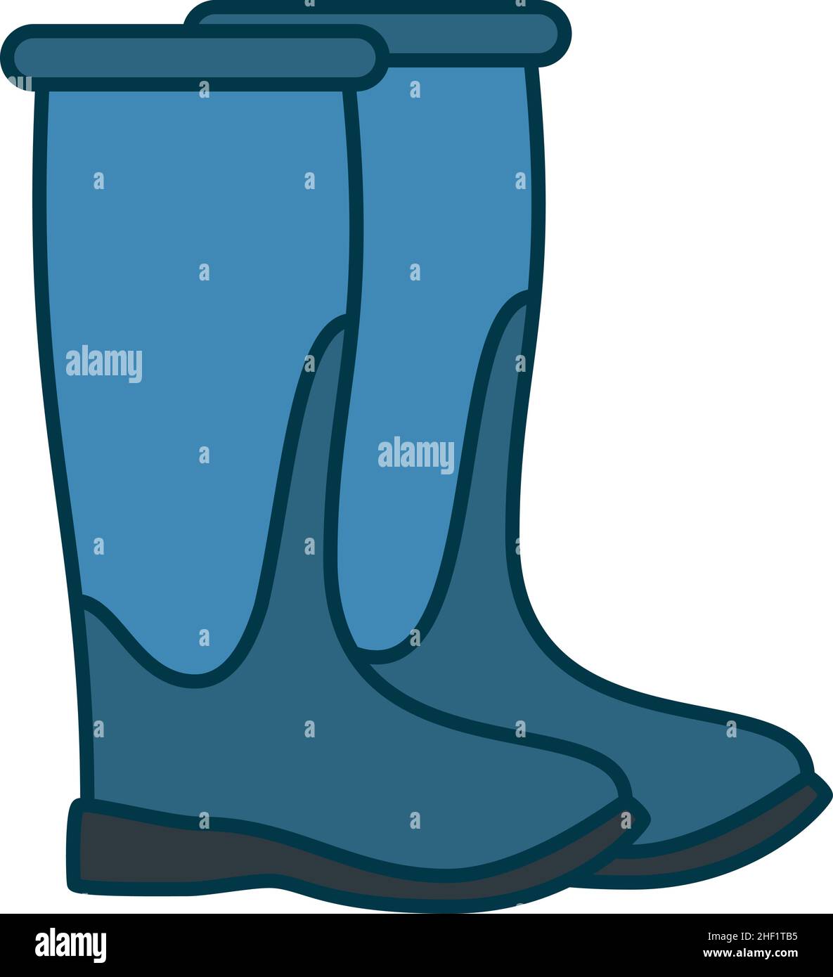 Rubber Boot Filled Outline Icon Vector Stock Vector Image & Art - Alamy