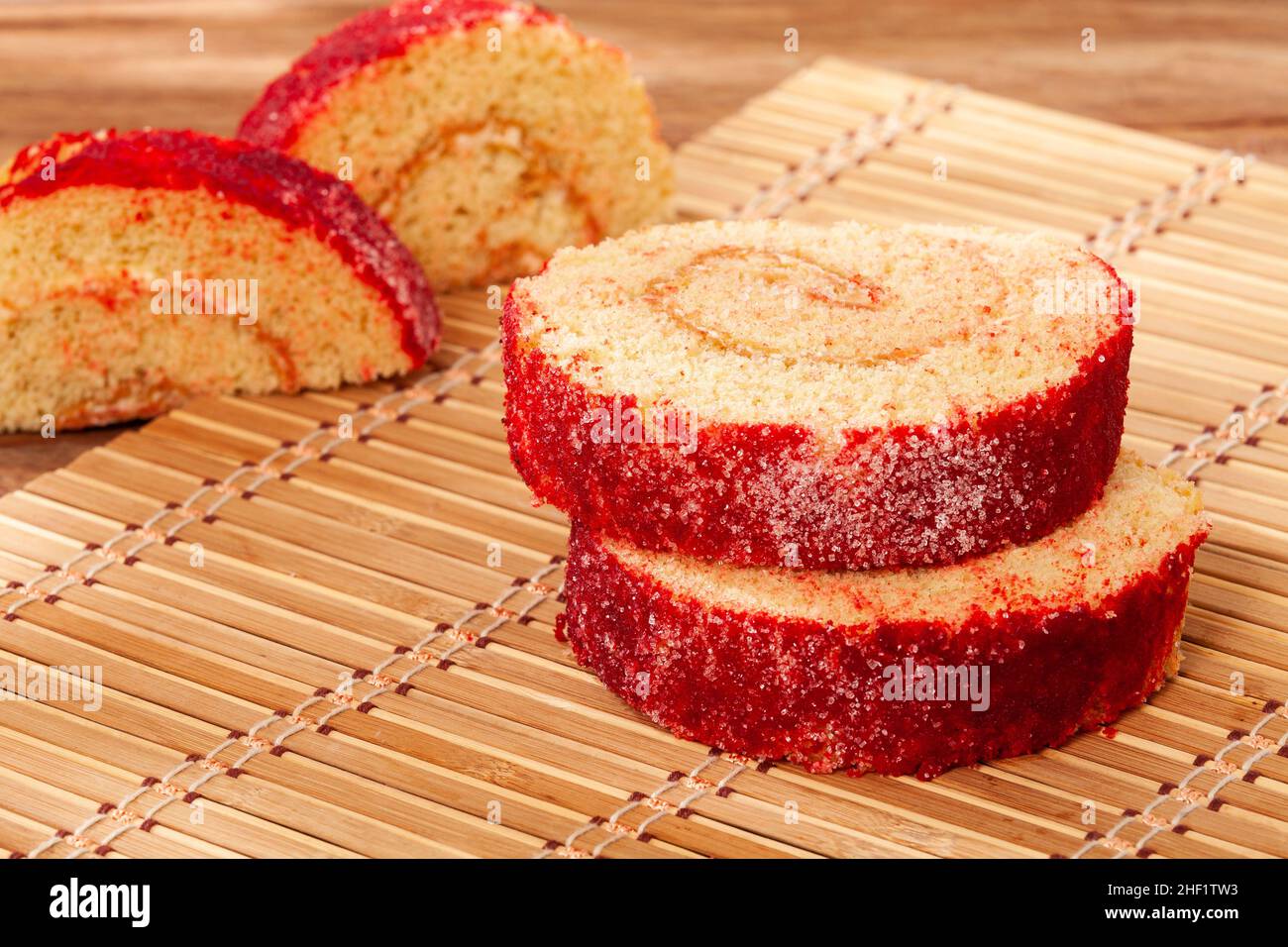 Tasty Sweet Guava Roll, Traditional Colombian Dessert Stock Photo - Alamy