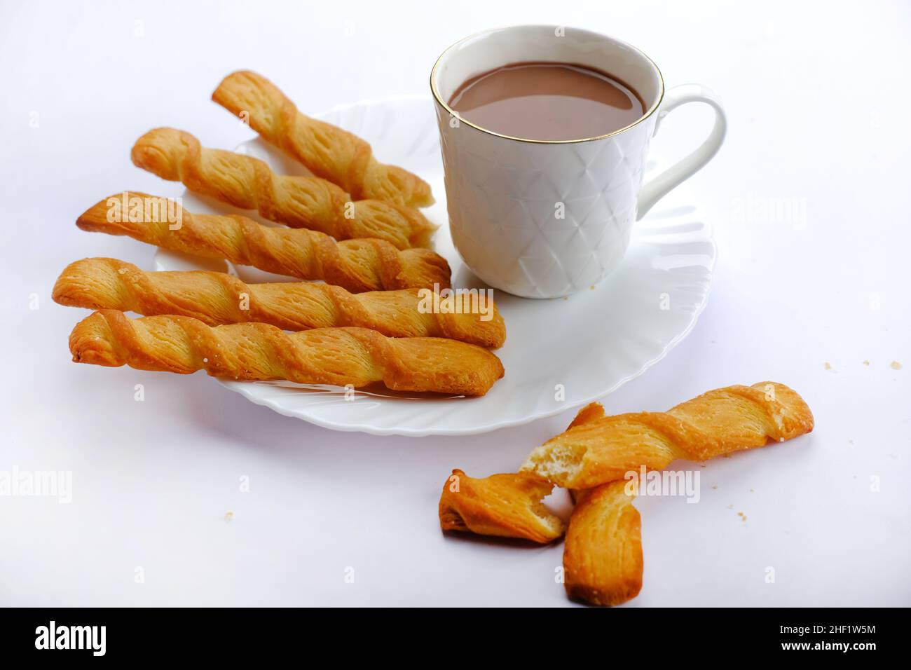 Indian khari or kharee or salty Puffy brown Snacks, served with indian ...