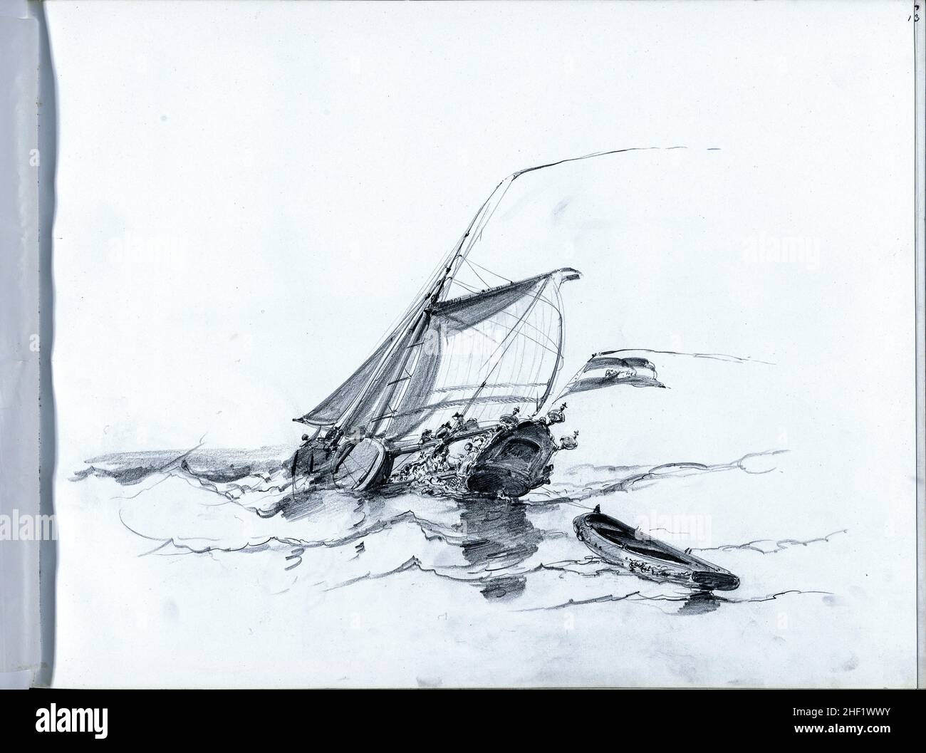 Sailing ship capsizing hi-res stock photography and images - Alamy