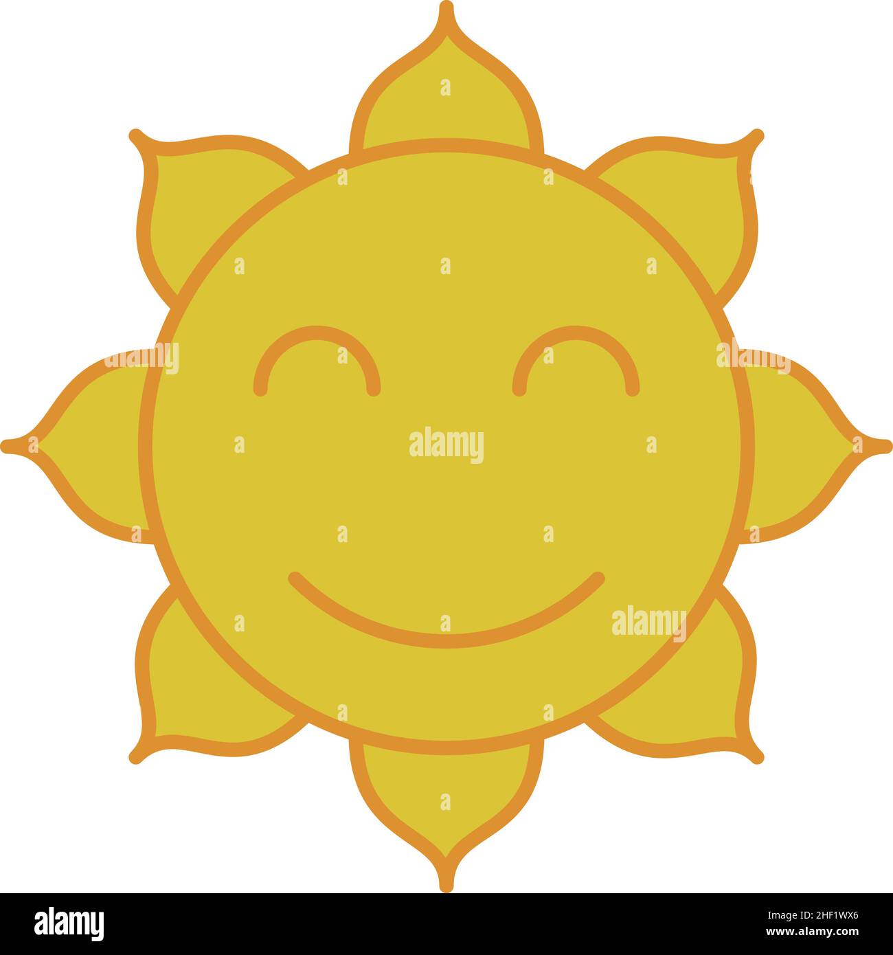 Sun outline Stock Vector Images - Alamy