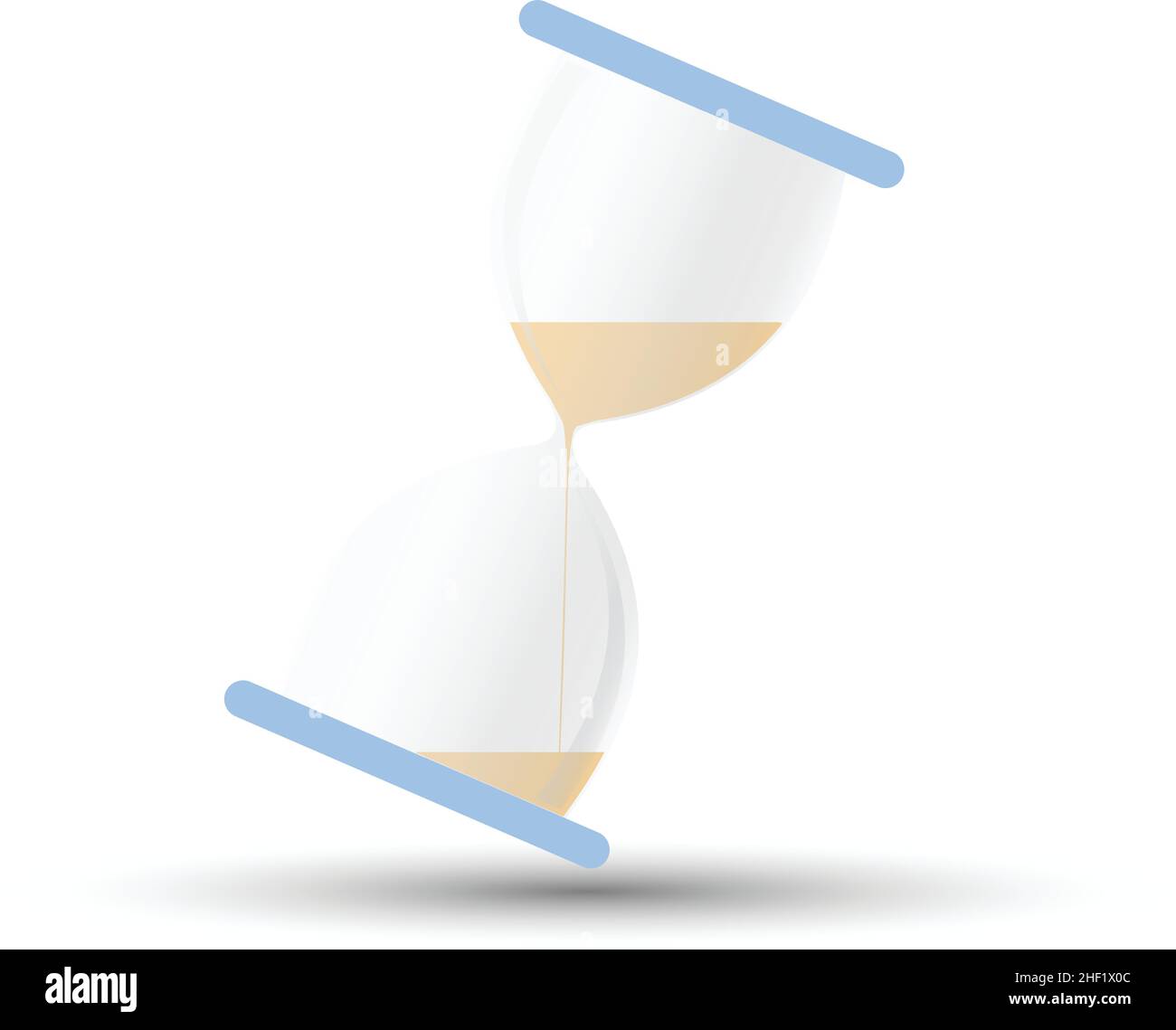 Hourglass vector on white background, conceptual vector Stock Vector ...