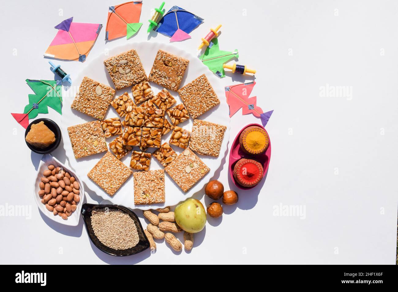 Makar sankranti special Peanut chikki and Til chiki bars made of ...