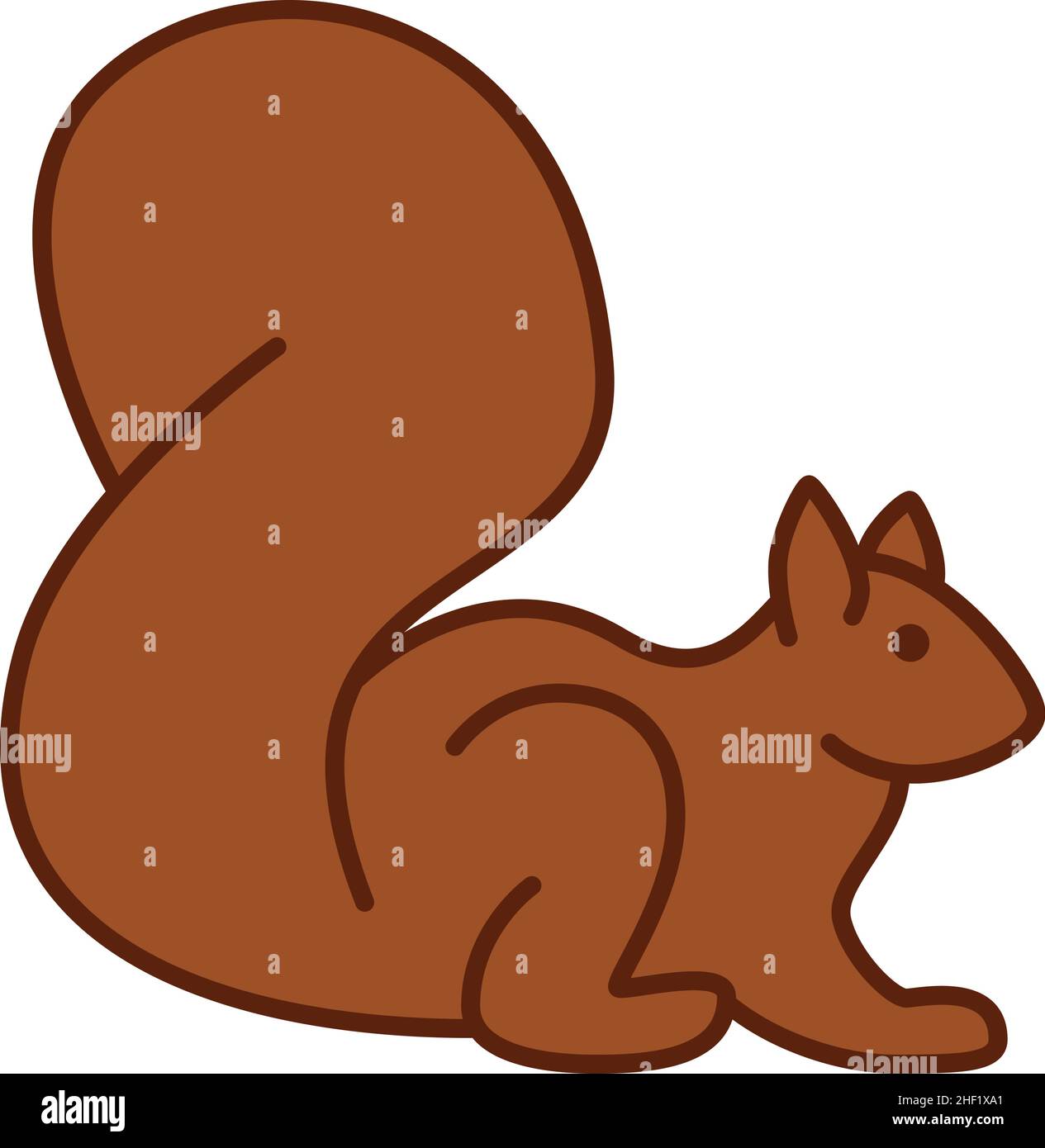 Squirrel Animal Filled Outline Icon Vector Stock Vector Image & Art - Alamy