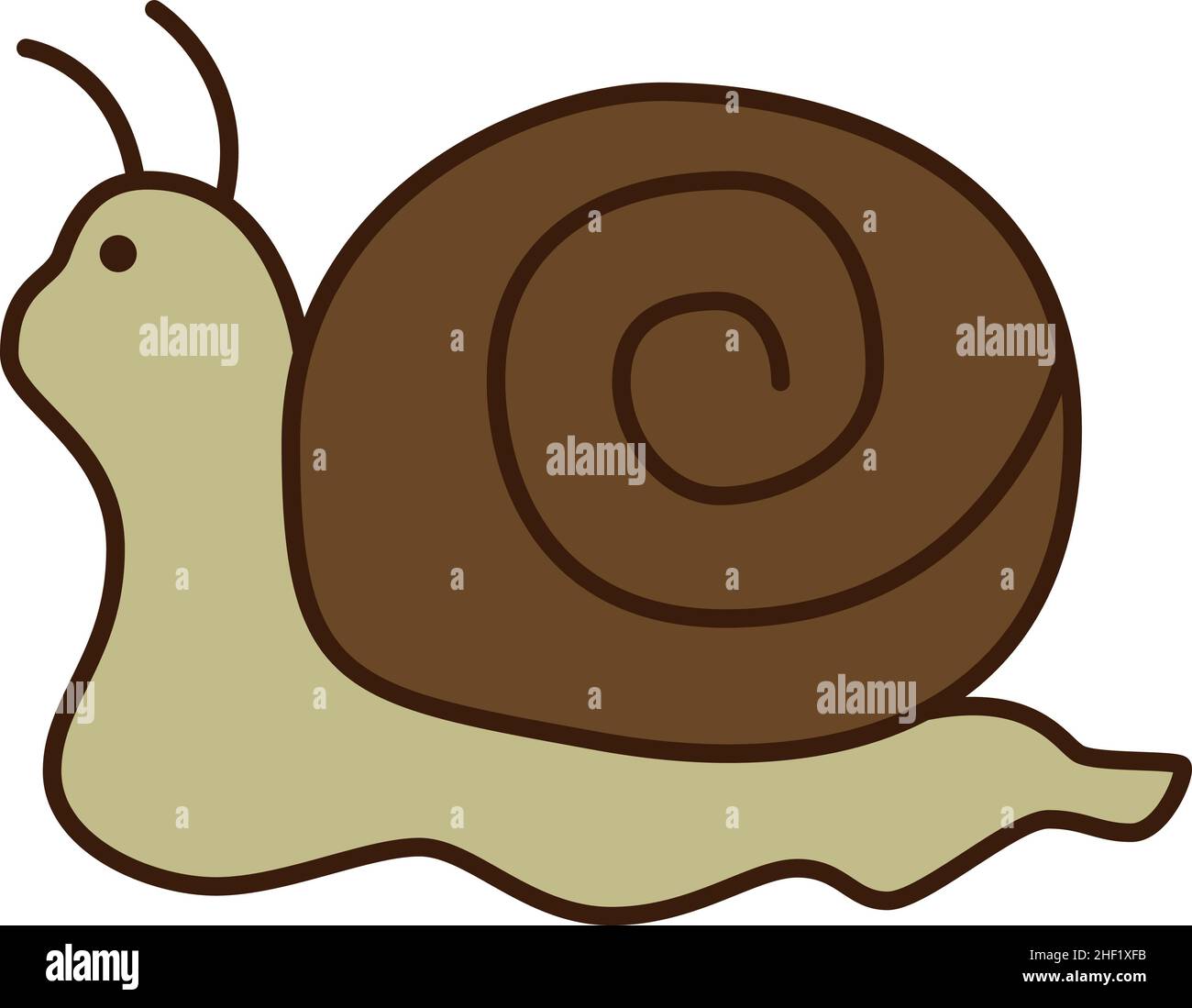 Spring nature background snail Cut Out Stock Images & Pictures - Alamy