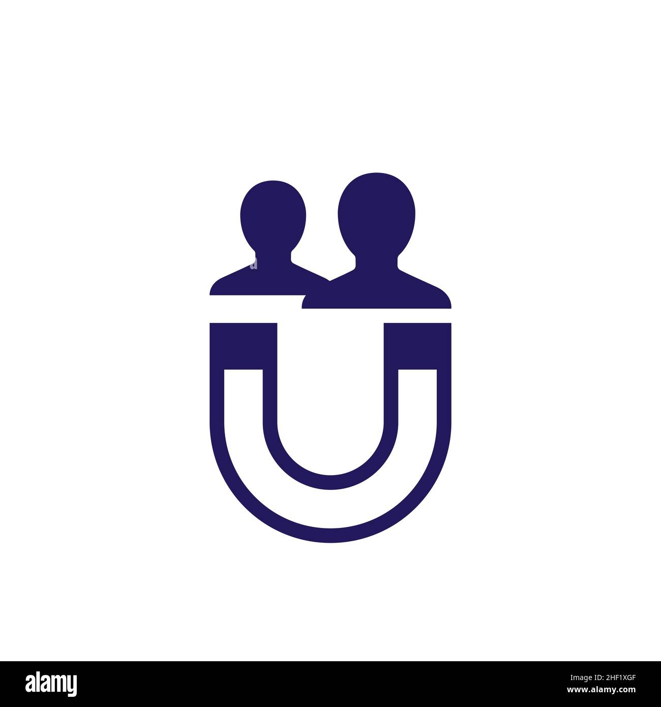customer retention icon with a magnet Stock Vector Image & Art - Alamy
