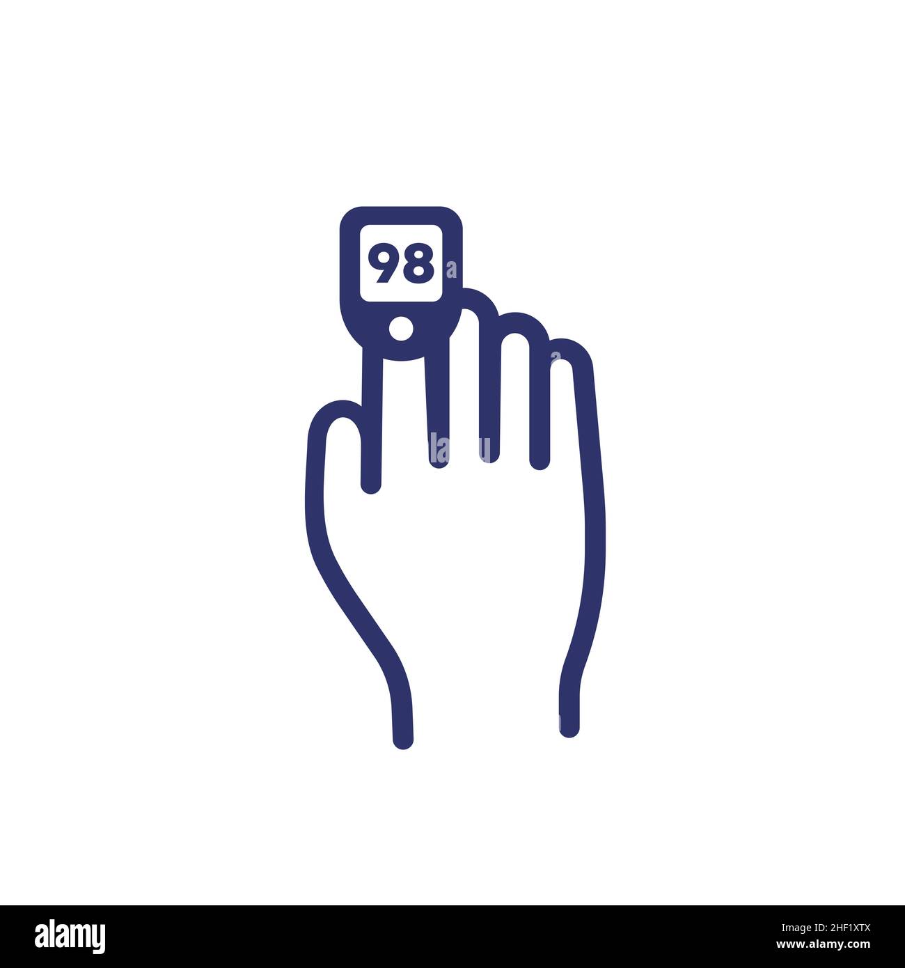 oximeter icon, oxygen saturation control Stock Vector Image & Art - Alamy